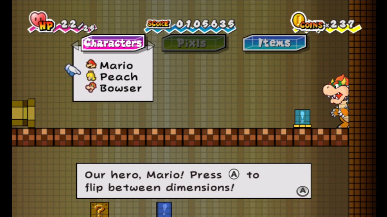 Super Paper Mario - 3-3 tree inside skip - YouTube