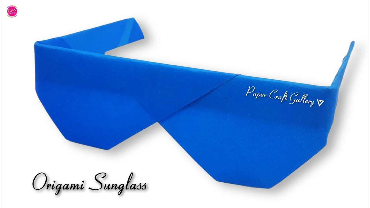 DIY - How to make a Origami Sunglasses without Glue | Paper Goggles ...