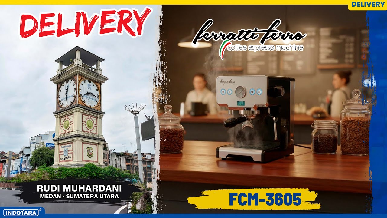 DELIVERY 13 UNIT FERRATTI FERRO ESPRESSO COFFEE MACHINE FCM-3605 UNTUK ...
