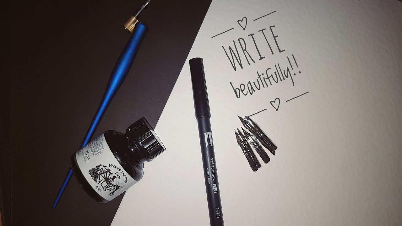 Enhance your letters!! Write beautifully.. __Begin with Calligraphy ...