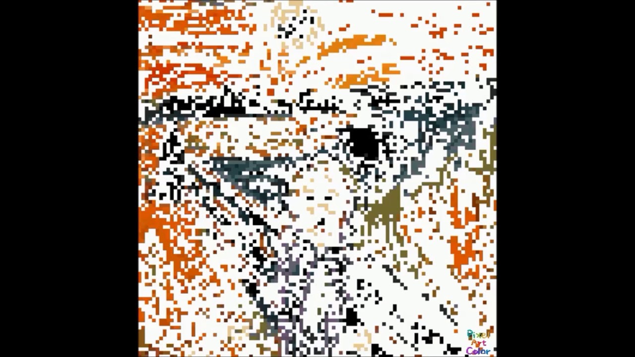 PIXEL ART COLOR - Kuso Edvard Munch's The Scream Joker Version - YouTube
