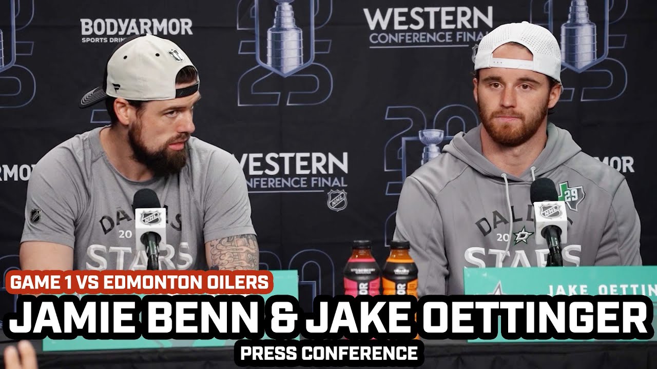 Jamie Benn & Jake Oettinger On Wayne Gretzky's Visit Before Game 1 vs ...