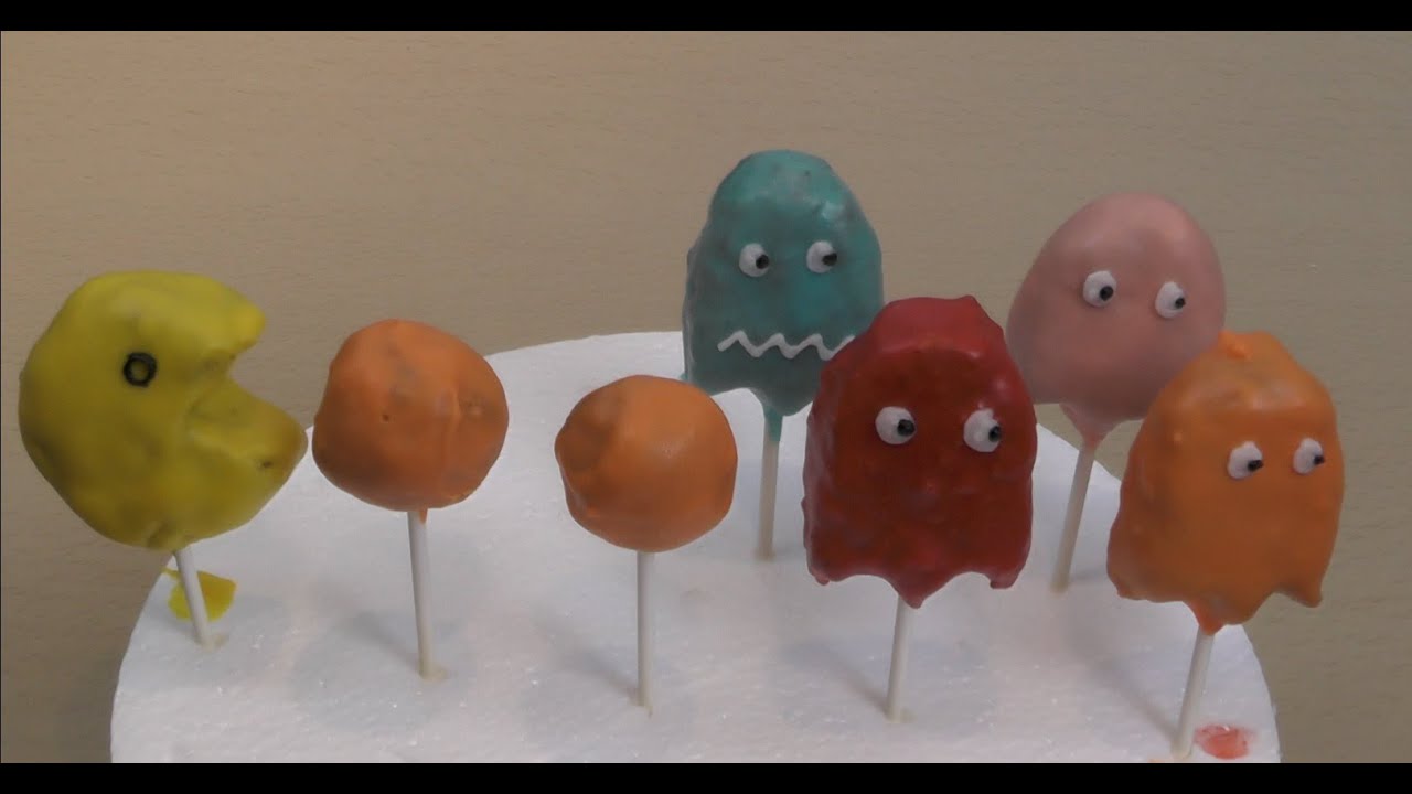 Pac-Man Cakepops - Freaky Baking - NinNin - YouTube
