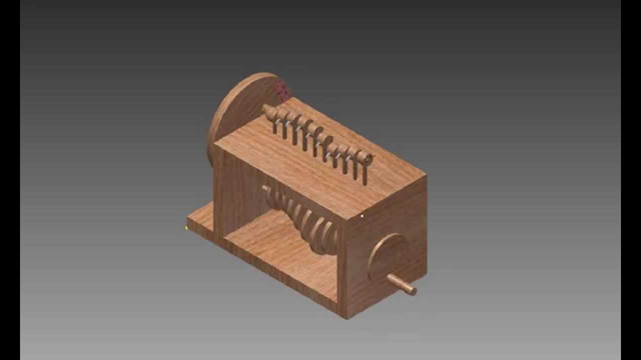 Caterpillar Automaton CAD Rendering - YouTube