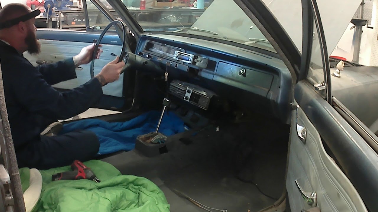 Installing a Kwik Wire harness in a 1966 AMC Rambler. Ray's rusty ...
