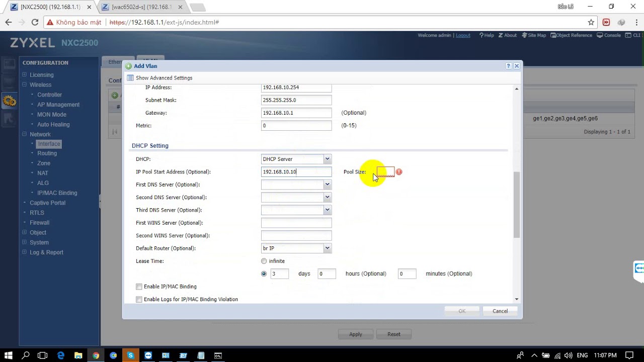 Cấu hình Wireless Controller Zyxel NXC2500 cơ bản - YouTube