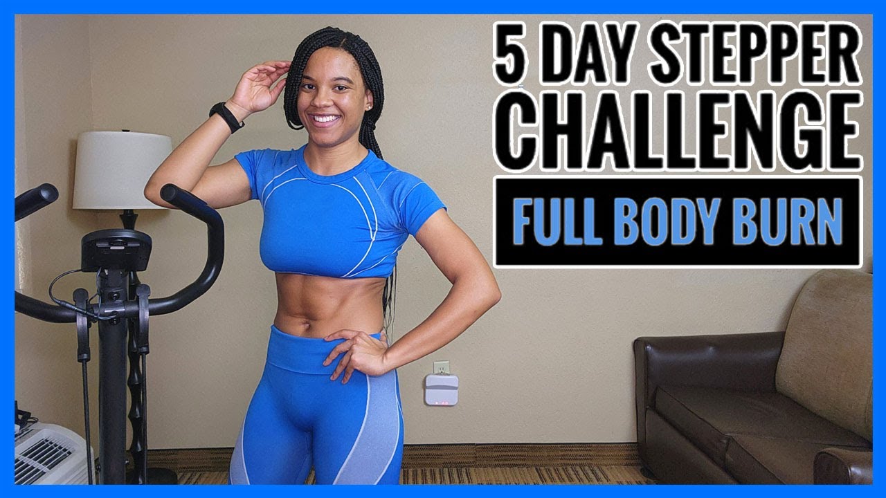BURN BELLY FAT FAST with This 30 Minute Stepper Workout using Bands ...