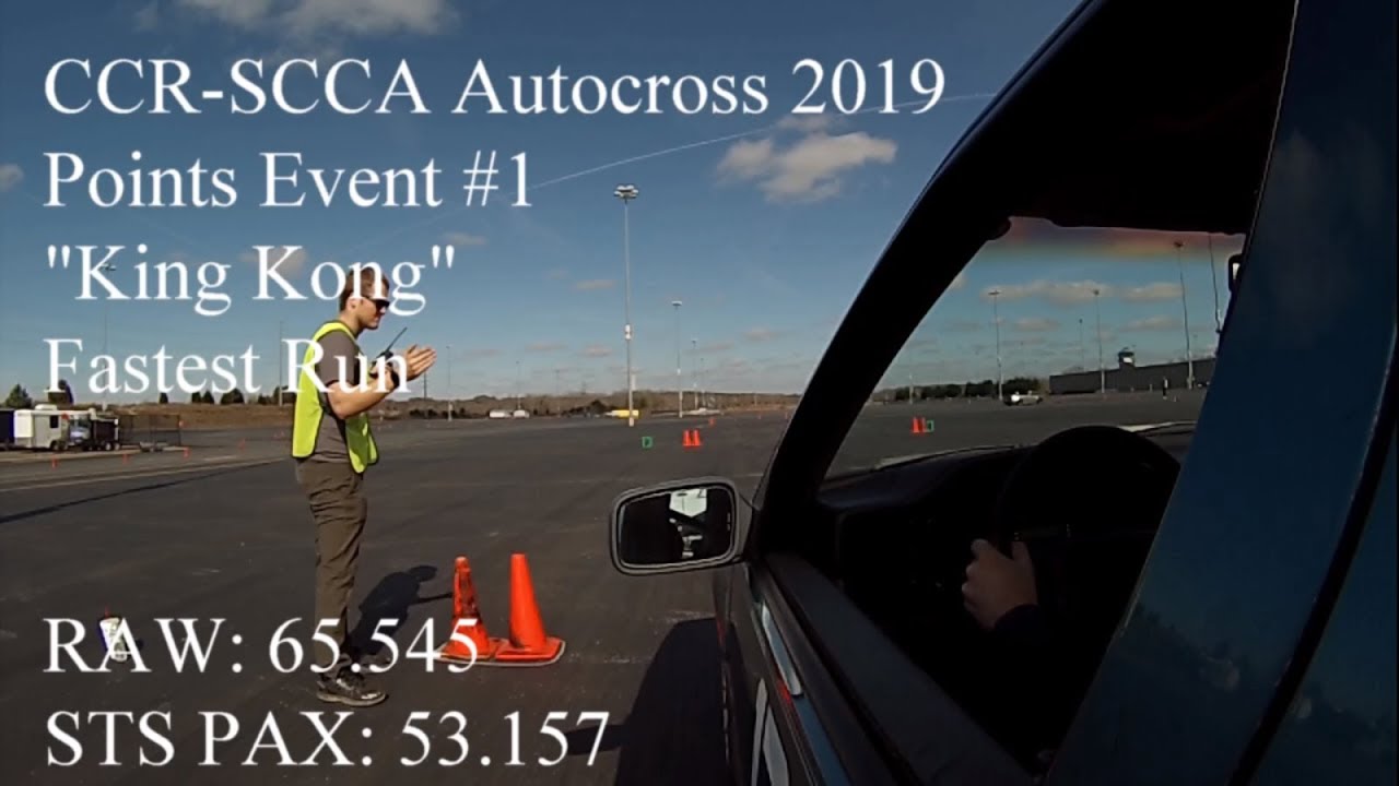 CCR-SCCA 2019 Autocross #1 - "King Kong" - Fastest Run - Volvo 850 ...