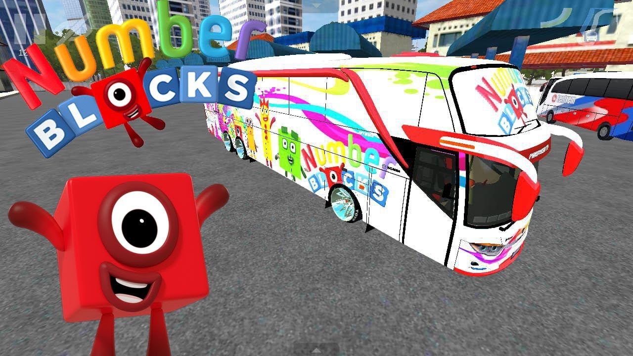 Numberblocks bus fanmade + light mod pick up passengers - YouTube