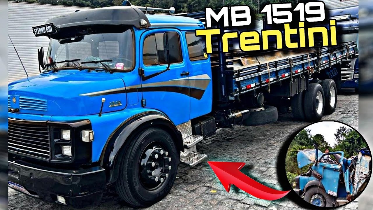 TRANSFORMAÇÃO DO MB 1519 DO HENRIQUE TRENTINI - INCRÍVEL REFORMA # ...