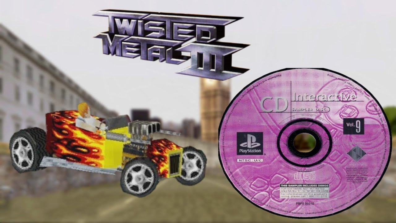 PlayStation Interactive CD Sampler Disc Vol. 9 Twisted Metal 3 Trailer ...