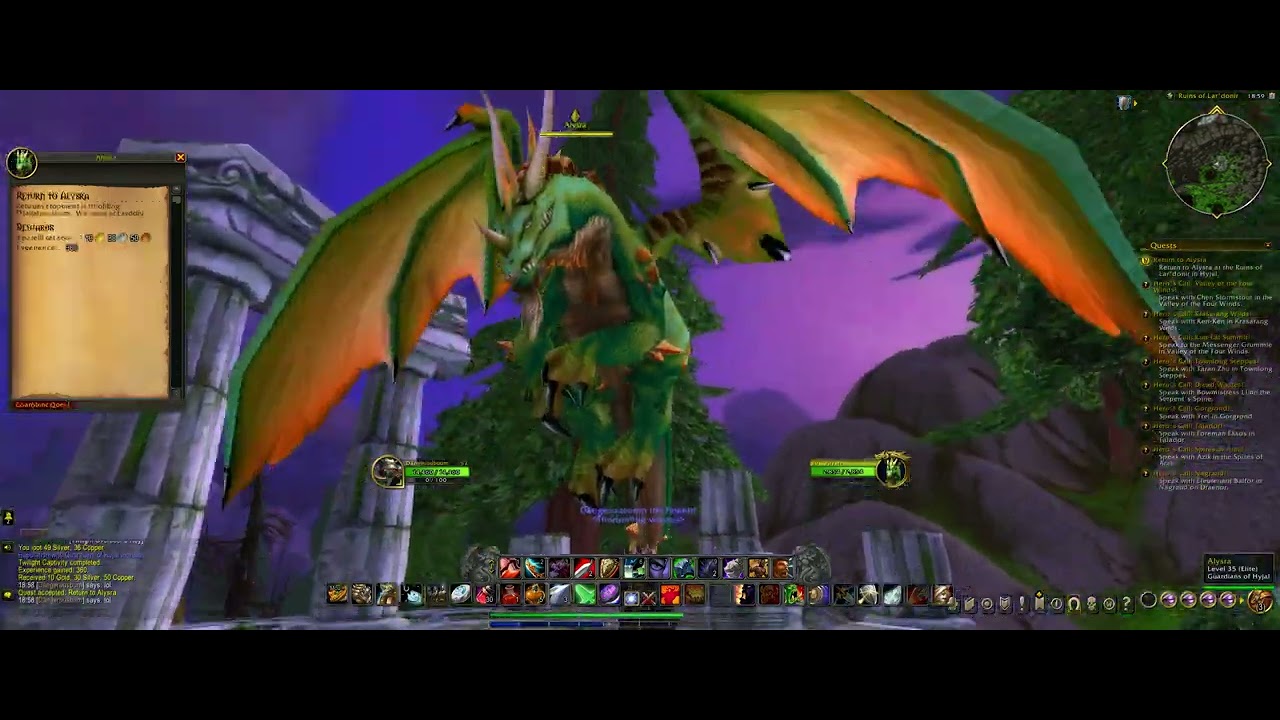 World of Warcraft: Return to Alysra - Quest ID 25424 (Gameplay ...
