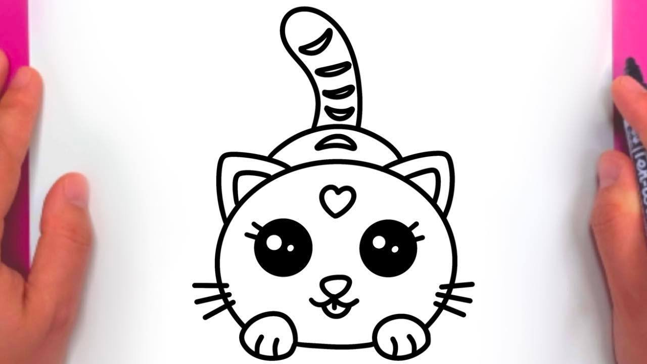 HOW TO DRAW A CUTE KITTEN 🐱 Cum se Deseneaza o PISICA Usor Pas cu Pas ...