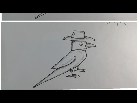 How to pencil shade a bird to get 3D effect # Easy pencil shading for ...