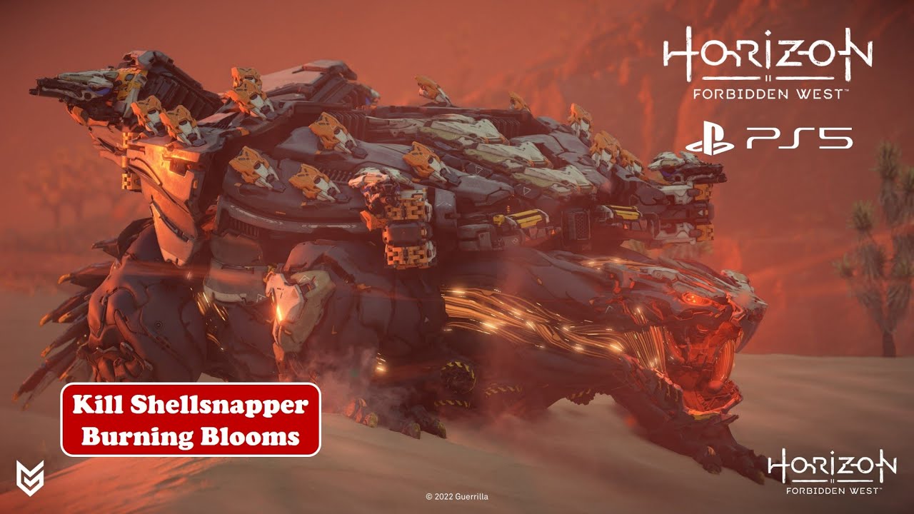 Horizon Forbidden West PS5 4K 60FPS Kill Shellsnapper | Side quest ...