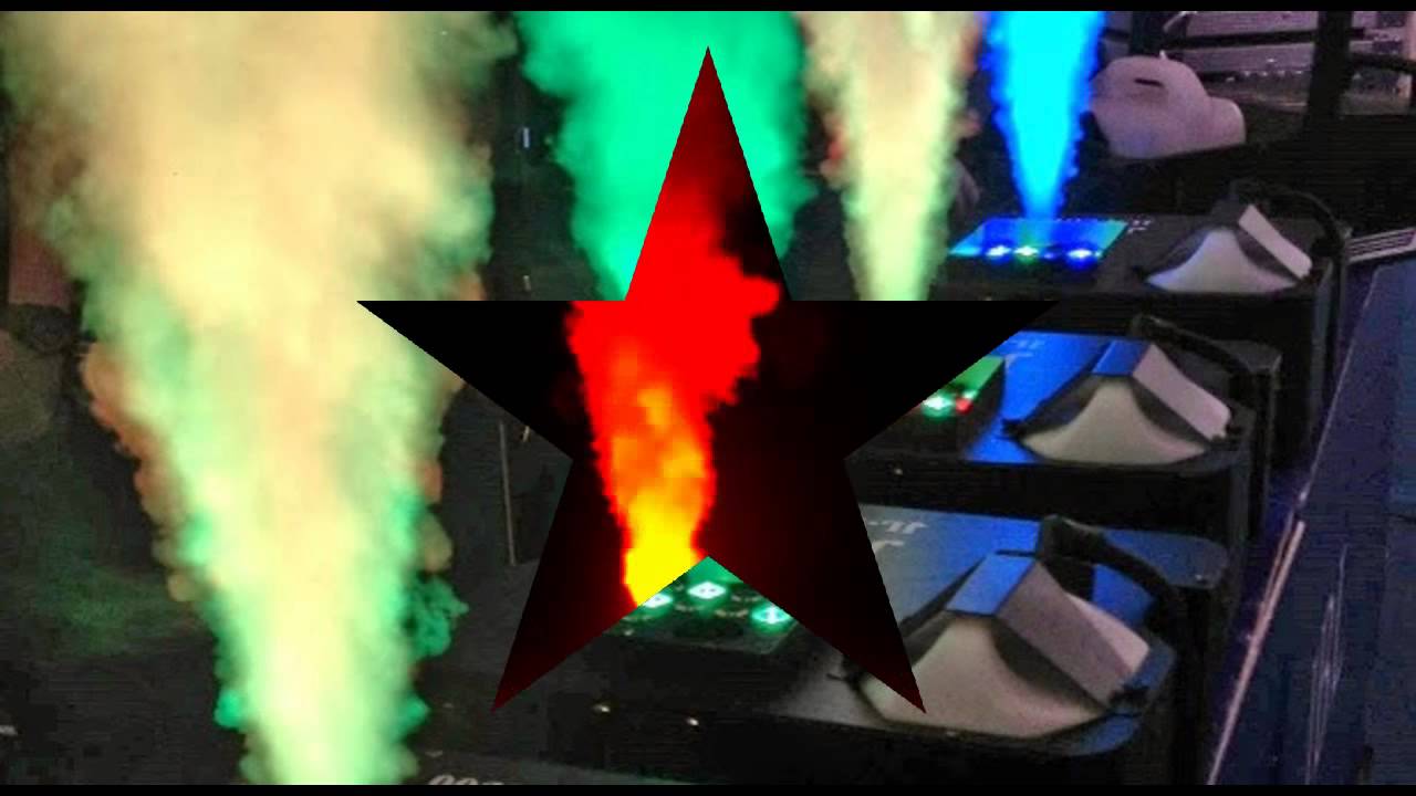 Geyser RGB Color Fog Machine 1500W with remote - YouTube