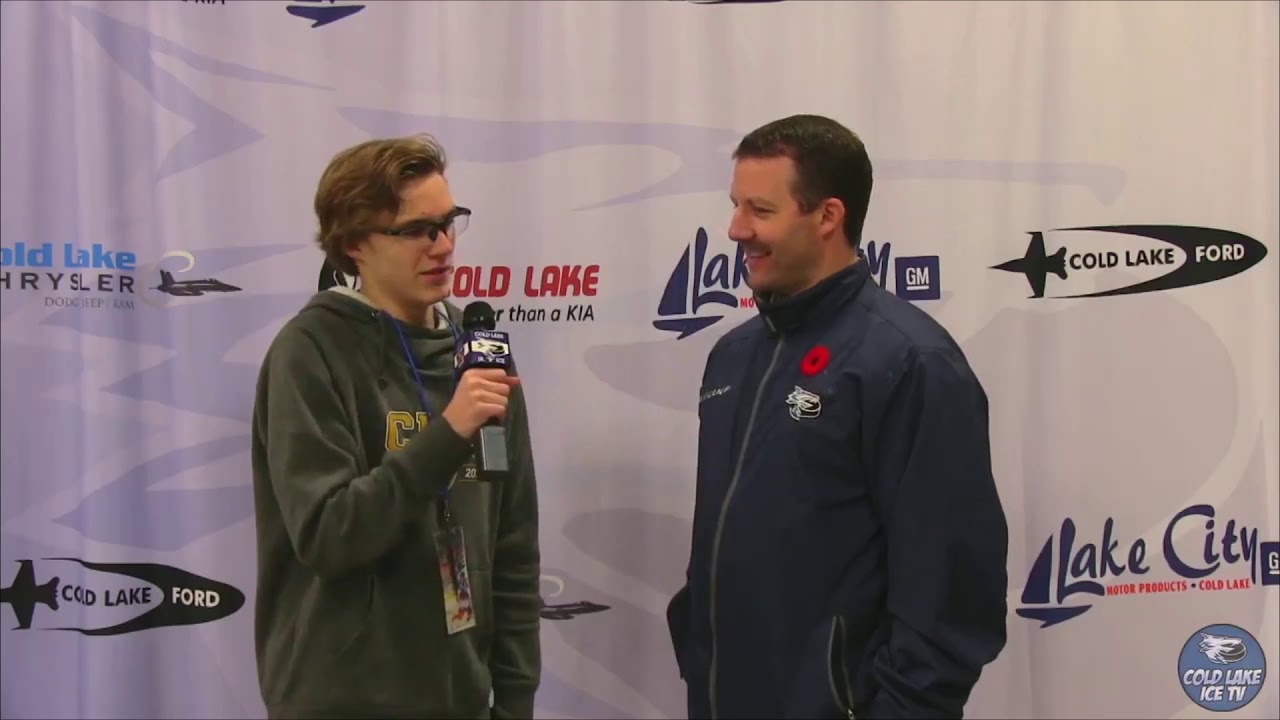 Cold Lake Ice Post Game Interview With Scott Hood Nov. 9, 2019 | 9-4 ...
