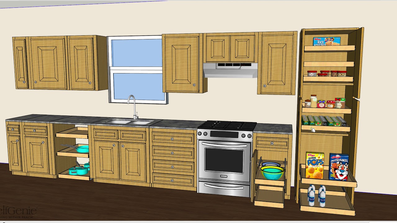 Tami's Kitchen and Pantry ShelfGenie Solutions - YouTube