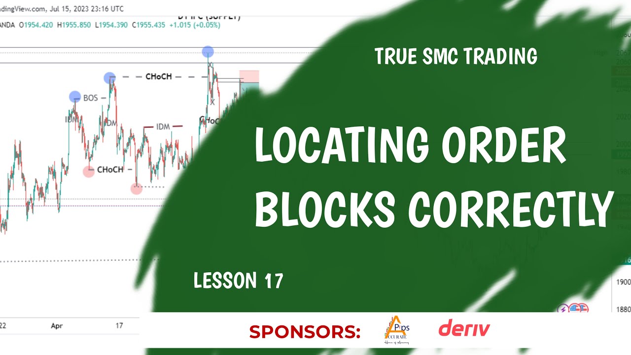 True SMC Trading | Lesson 17: Locating Order Blocks correctly - YouTube