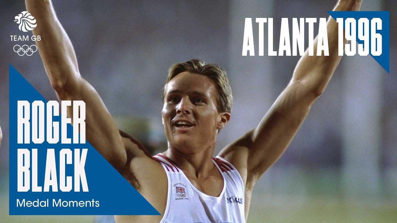 Roger Black 400m Silver | Atlanta 1996 Medal Moments - YouTube