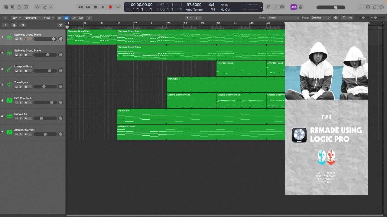 Two - twenty one pilots Instrumental (Logic Pro) - YouTube