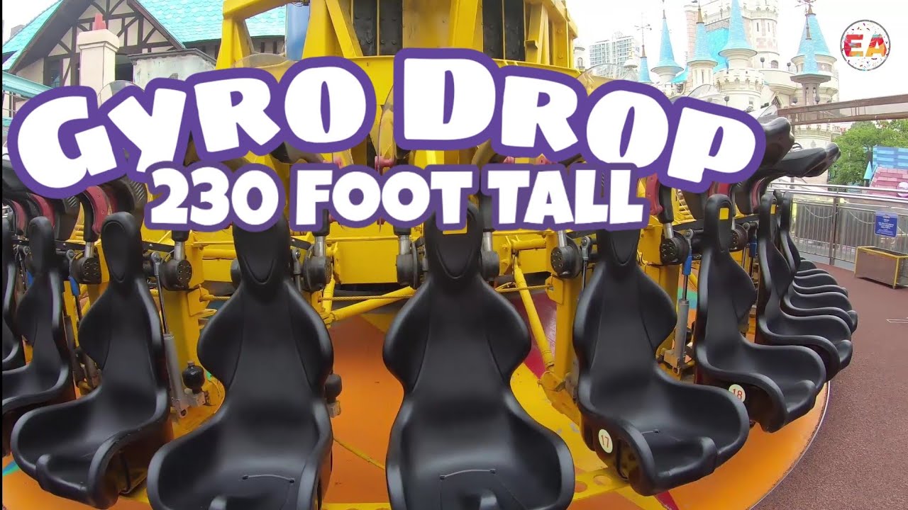 Gyro Drop, with Daud Kim - Lotte World, South Korea - YouTube