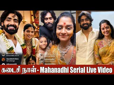 Mahanadhi Serial Live Video 😢 Vijay & Kaveri Emotional Speech  | Mahanadhi Serial Making Video