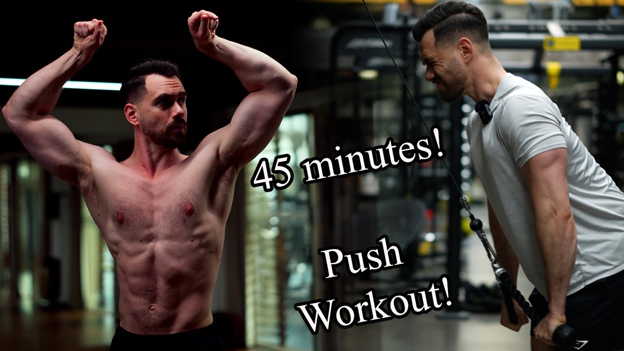 High intensity quick Push Workout - 5 simple exercises! - YouTube