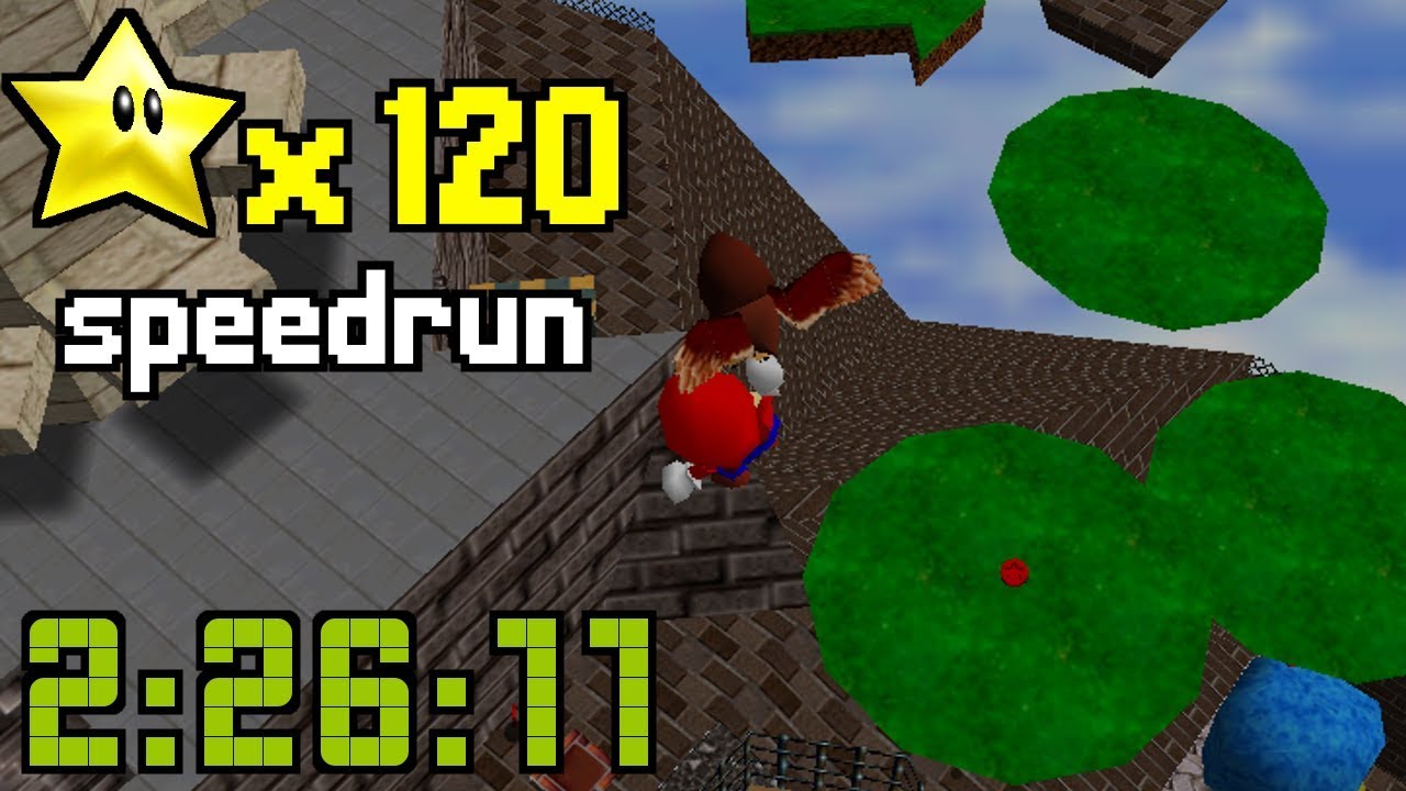 Super Mario 64 "120 Star" speedrun in 2:26:11 - YouTube