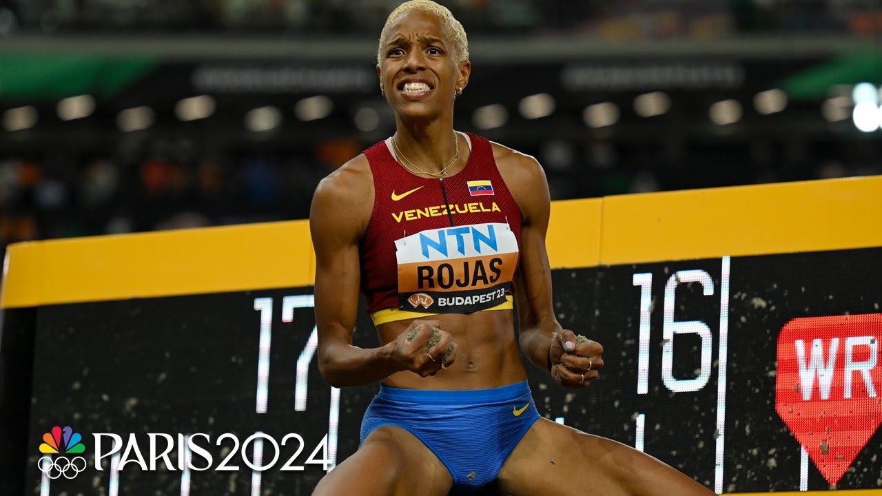 CLUTCH Yulimar Rojas final round jump gets her on top of triple jump ...