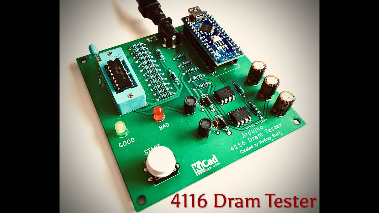 Arduino 4116 dram tester FINAL ~Muttley Black~ - YouTube