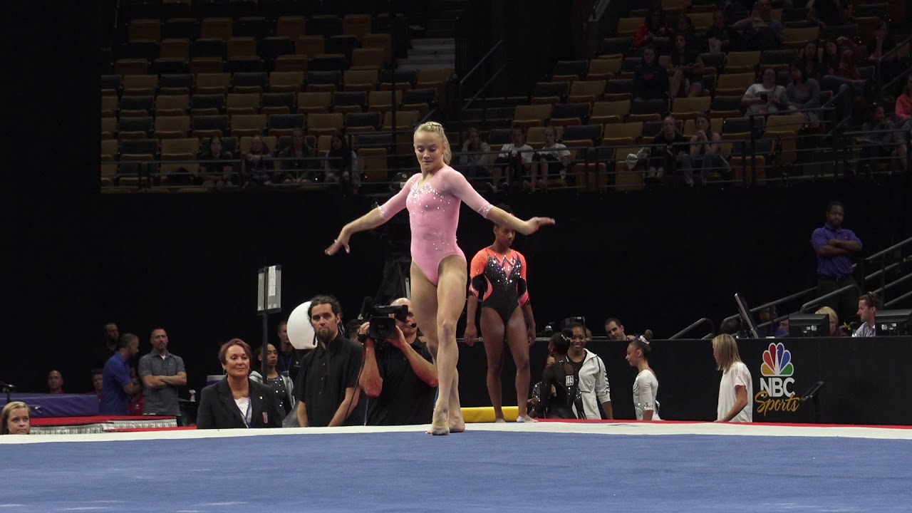Riley McCusker – Floor Exercise – 2018 U.S. Gymnastics Championships ...