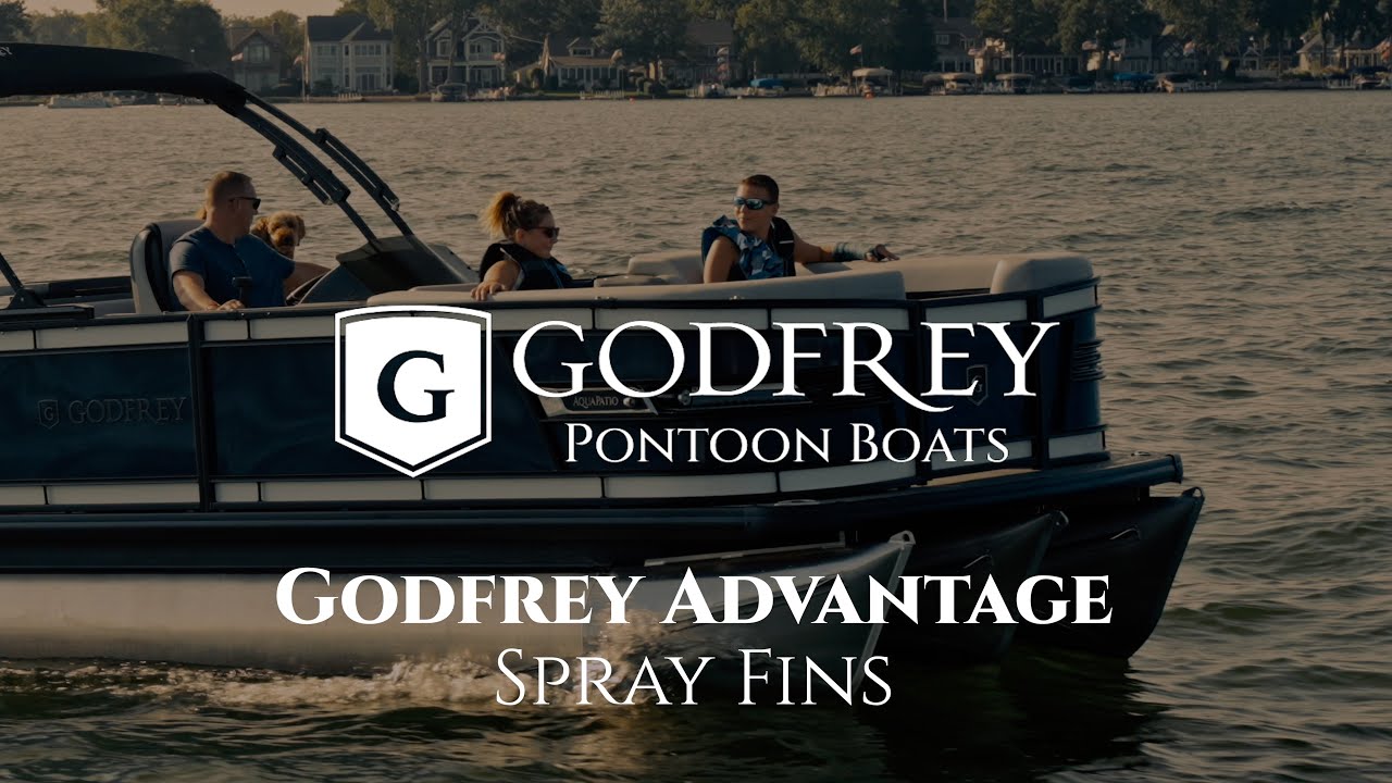 Godfrey Pontoon Boats | Godfrey Advantage: Spray Fins - YouTube