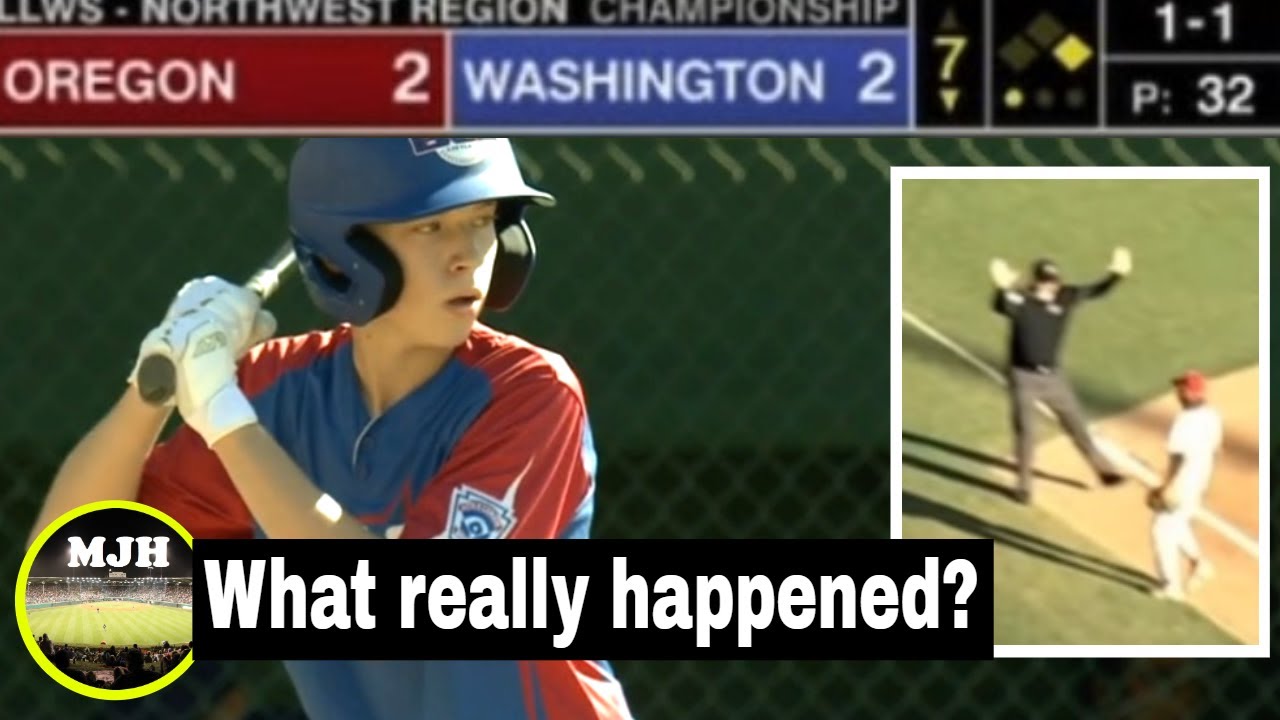 Umpire mistake at LLWS: WA vs OR. What went wrong? - YouTube