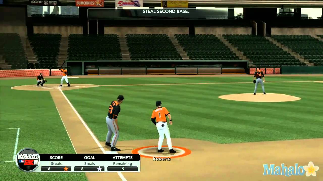 MLB 2K11 Walkthrough - Base-Running Training Drills - Lead Off and Jump ...