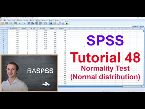 SPSS #48 Normality Test (Normal Distribution) - YouTube