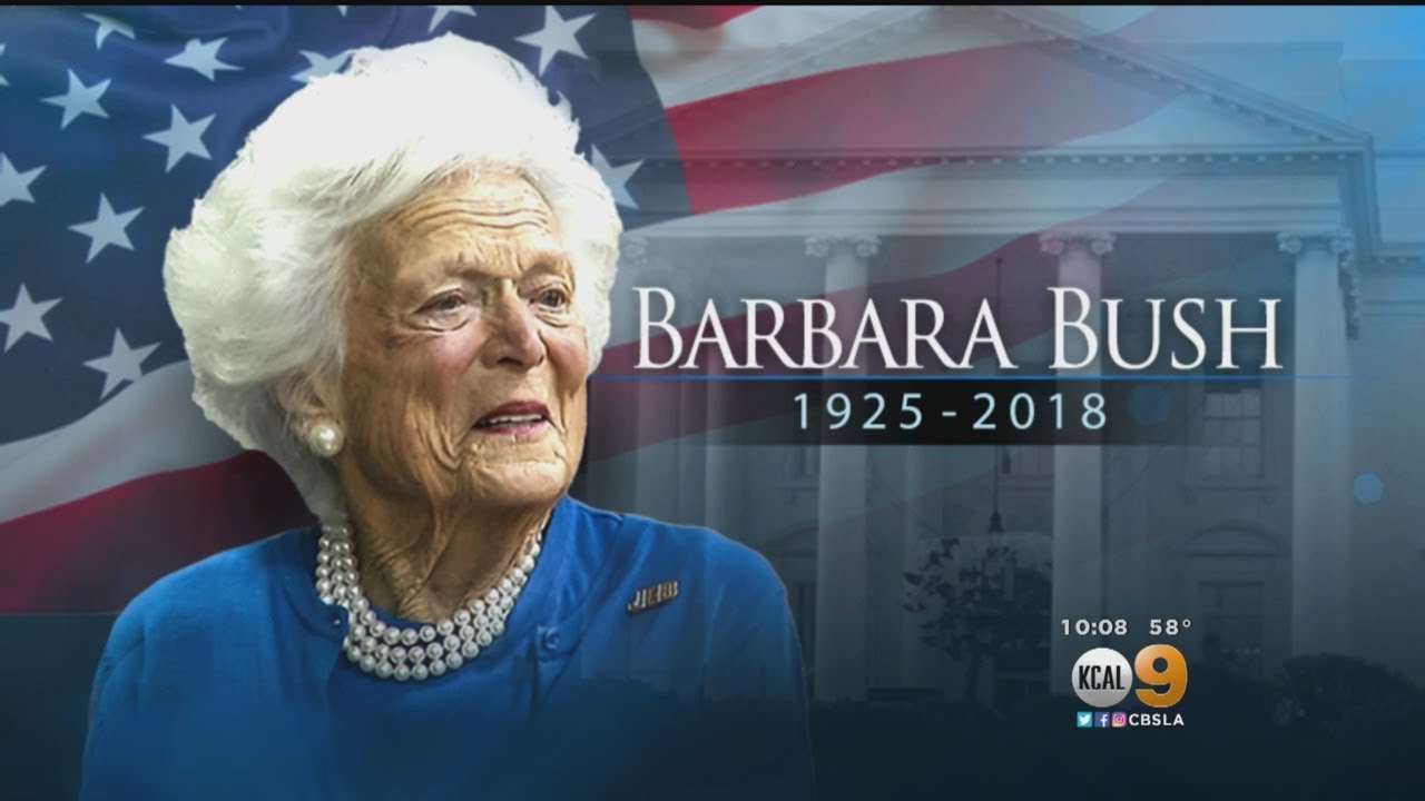 Former First Lady Barbara Bush Dies At Age 92 - YouTube
