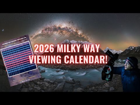 ✨ 2026 MILKY WAY CALENDAR - Best Milky Way planner tool! 🚀