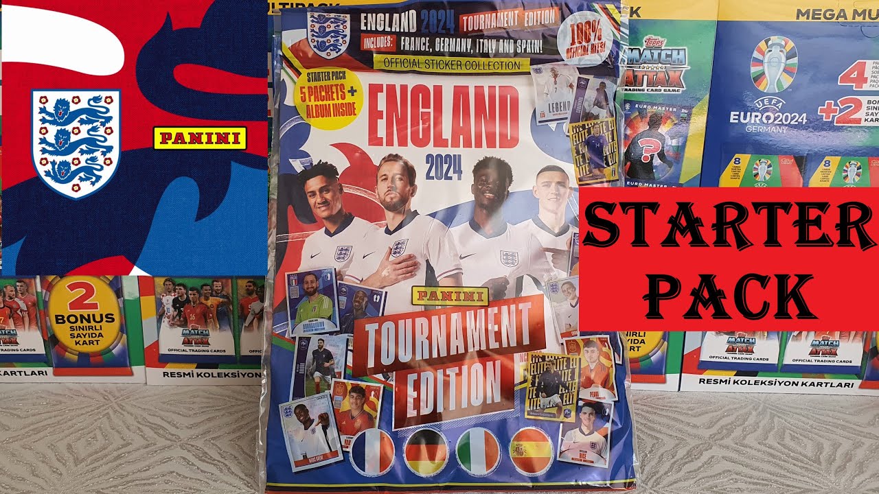 England 2024 ! Panini Tournament Edition Starter Pack [TR] Panini ...