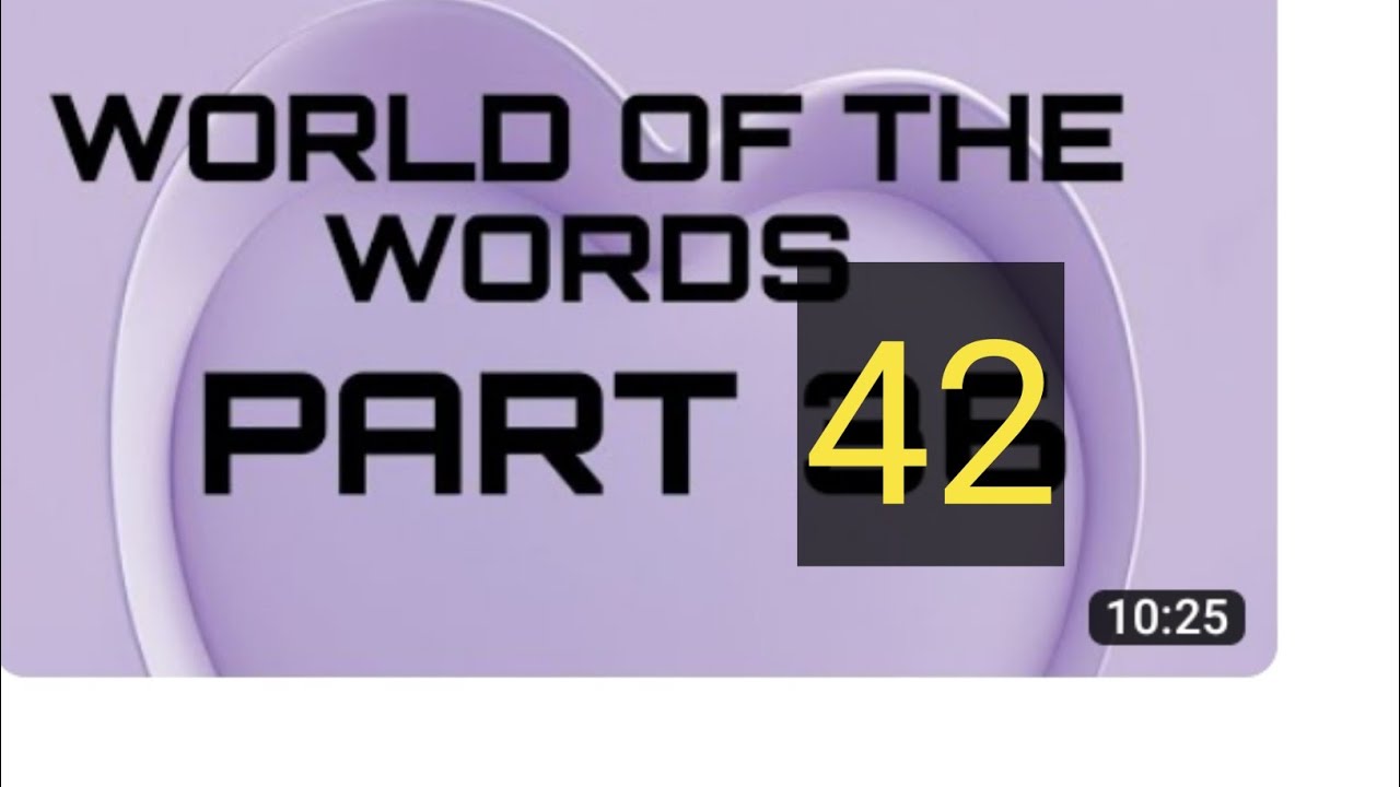 WORLD OF THE WORDS. PART 42.@RPTENGLISHCLASSES #trend #practiseset # ...