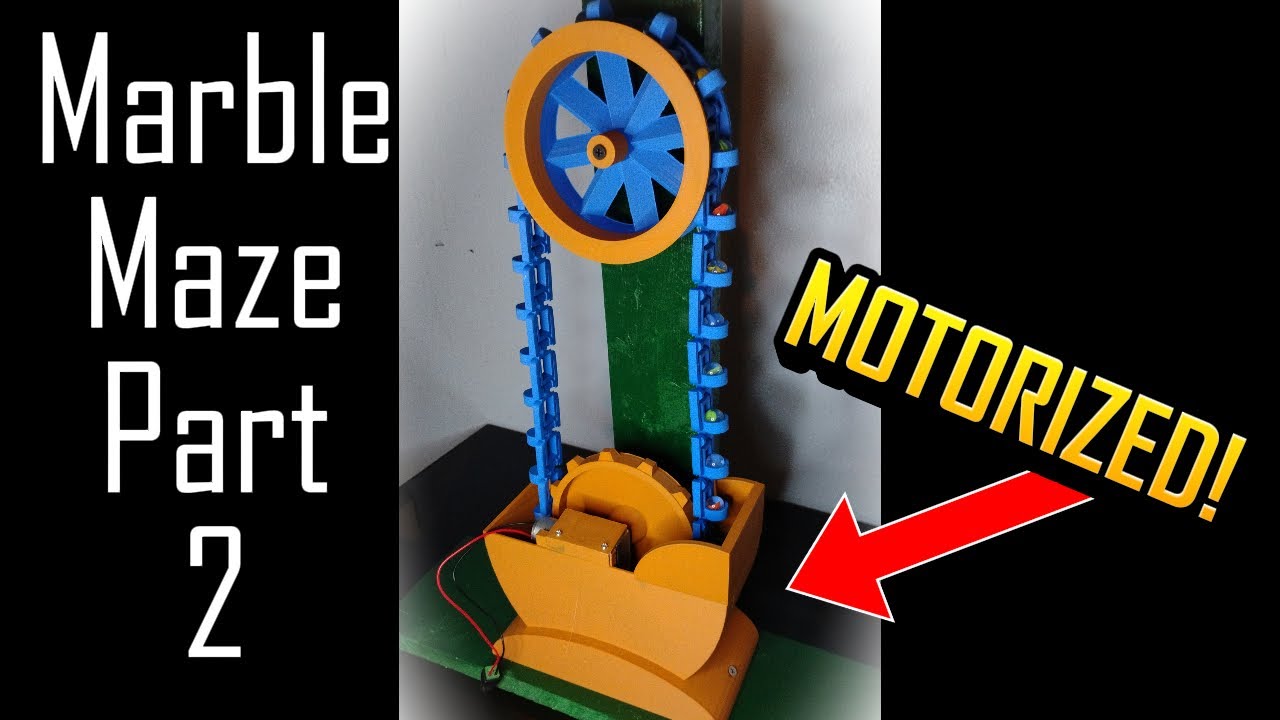 Part 2! Let's Make A Motorized Marble Maze Using Tinkercad! DIY, How To ...