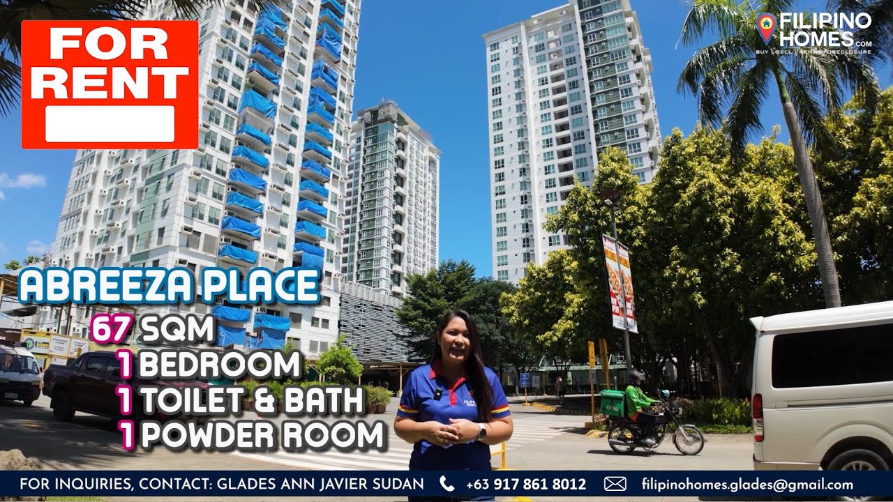 ABREEZA PLACE 1BR CONDO FOR RENT | DAVAO CITY - YouTube