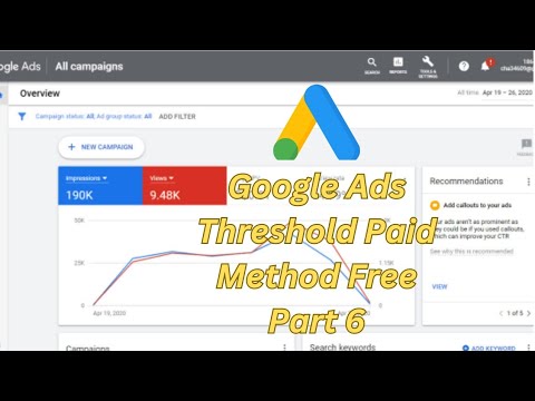 Google Ads Threshold Paid Method Free | Part 6 BILLING SETUP - YouTube