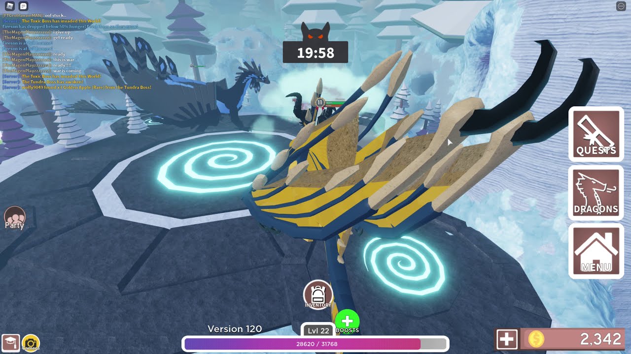 Roblox Dragon Adventures boss fight - YouTube