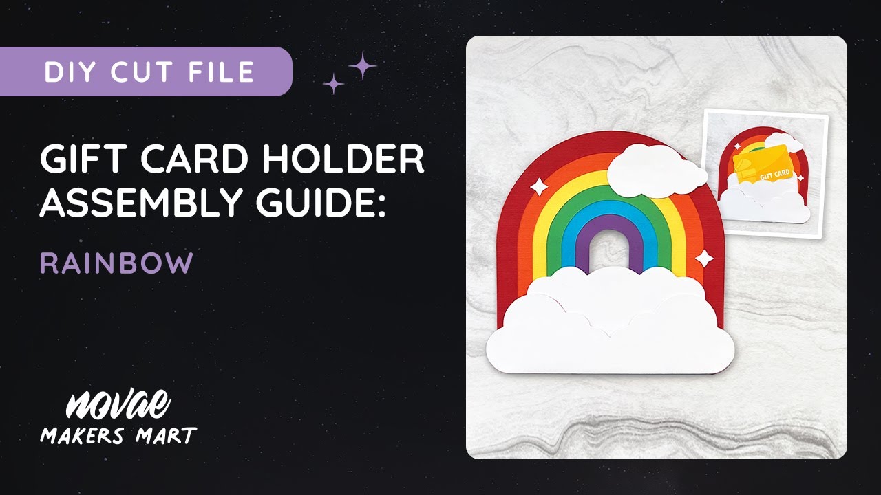 Cute Rainbow Gift Card Holder | Rainbow Shower Gift | DIY Rainbow ...