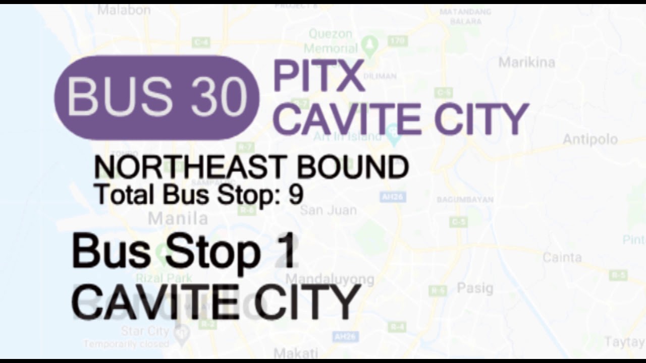 Bus 30 - PITX-Cavite City Bus Route - YouTube