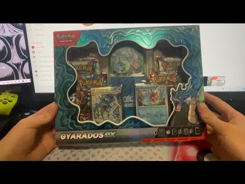 Opening up a Pokémon Gyarados ex Premium Collection Box!!! - YouTube