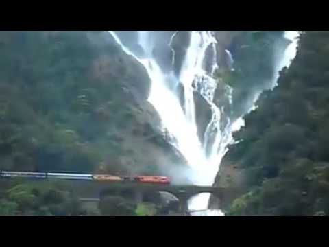 Doodsagar water falls.. awesome view - YouTube