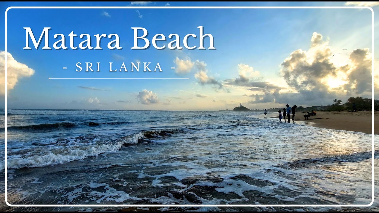 Matara Beach | Sri Lanka | Relaxing Waves of Ocean | 4k - YouTube