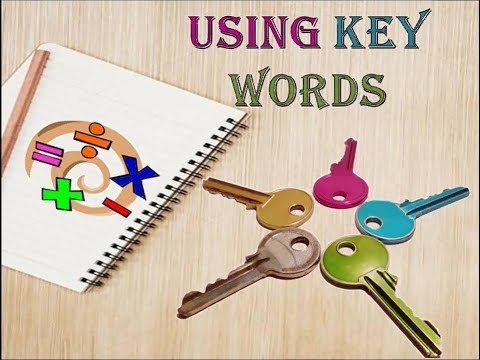 Word problems..Lesson 2 /Using key words - YouTube